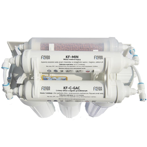 Kuna Filter RO-7 - zestaw z baterią czarny mat Filtr do wody - KunaSystem.pl